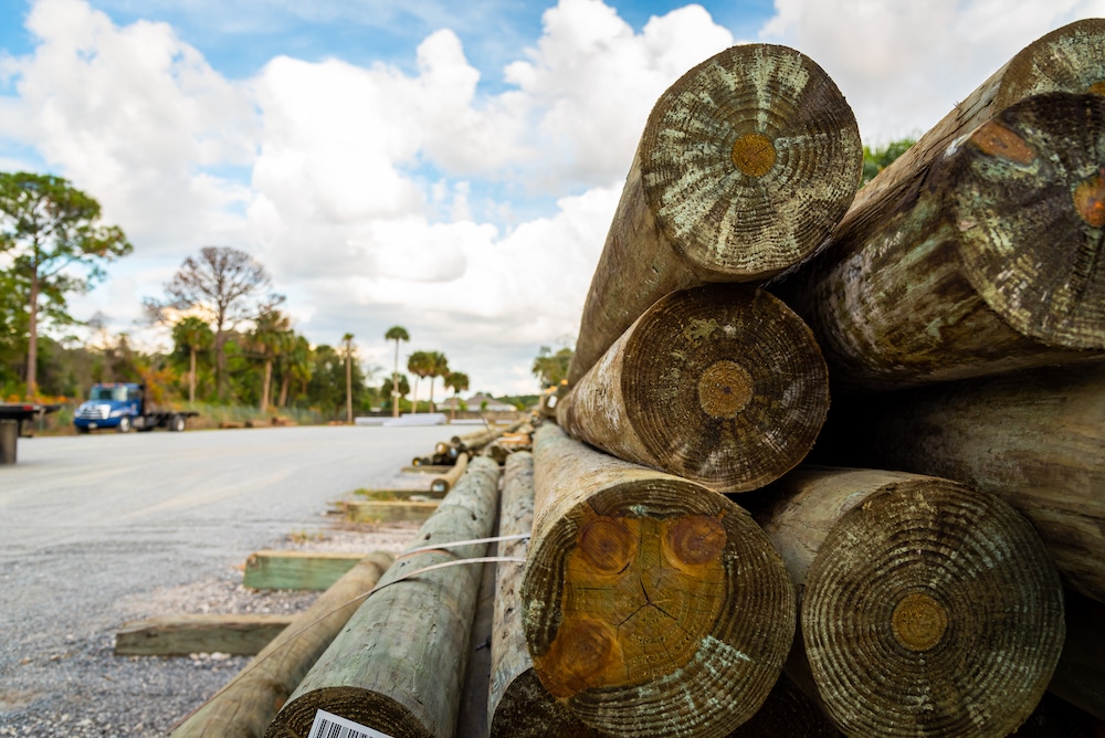 Piling & Marine Pilings - Decks & Docks Lumber Company